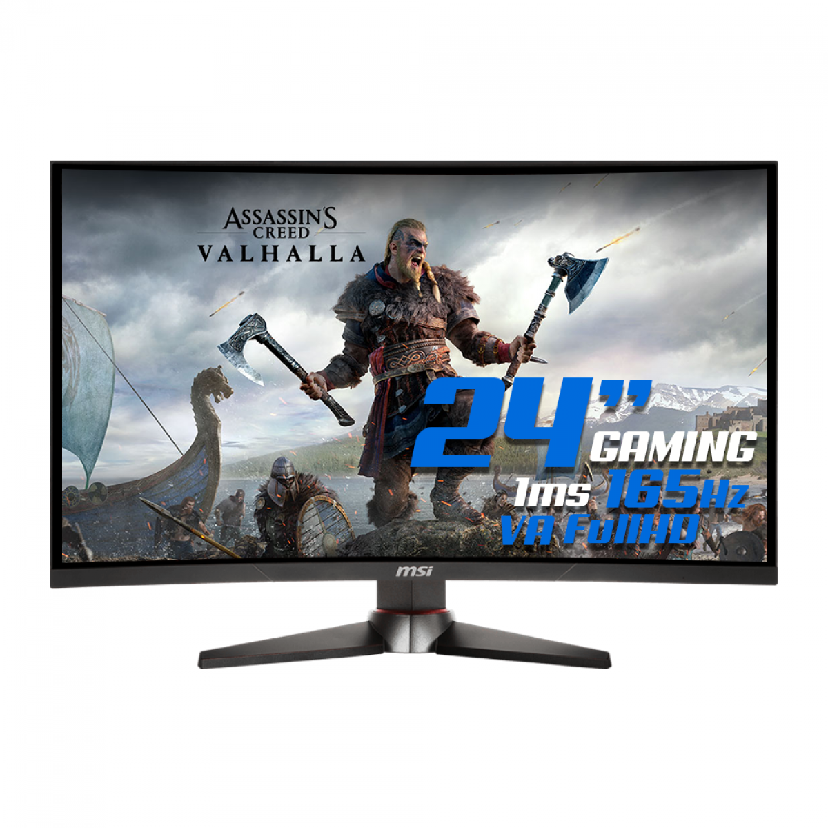 Monitor Gamer MSI Optix, 24 Pol, FullHD, Curvo, 165Hz, 1ms, HDMI/DP ...