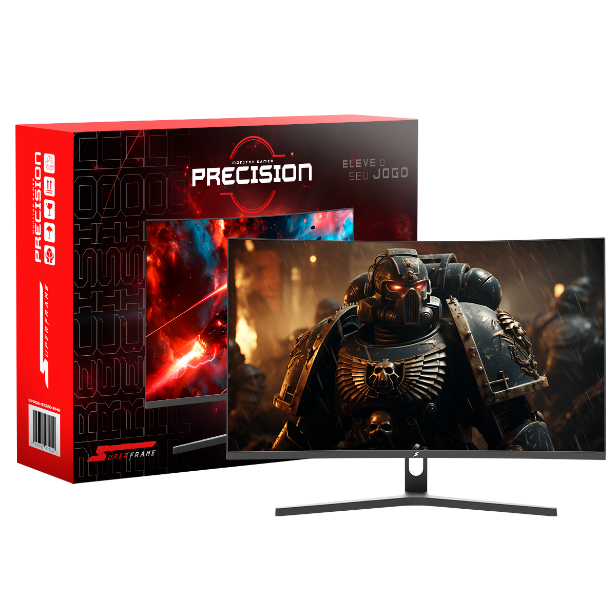 Monitor Gamer SuperFrame Precision, 27 Pol, Curvo, Full HD, 1ms, 280Hz ...