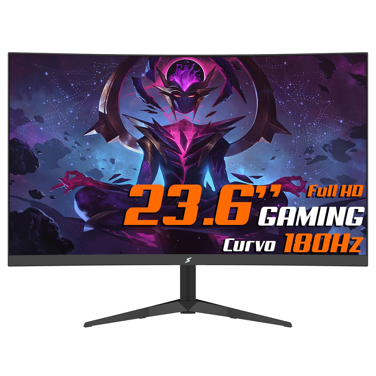 Monitor Gamer SuperFrame Precision Ultra V4, 23.6 Pol, Curvo, Full HD ...