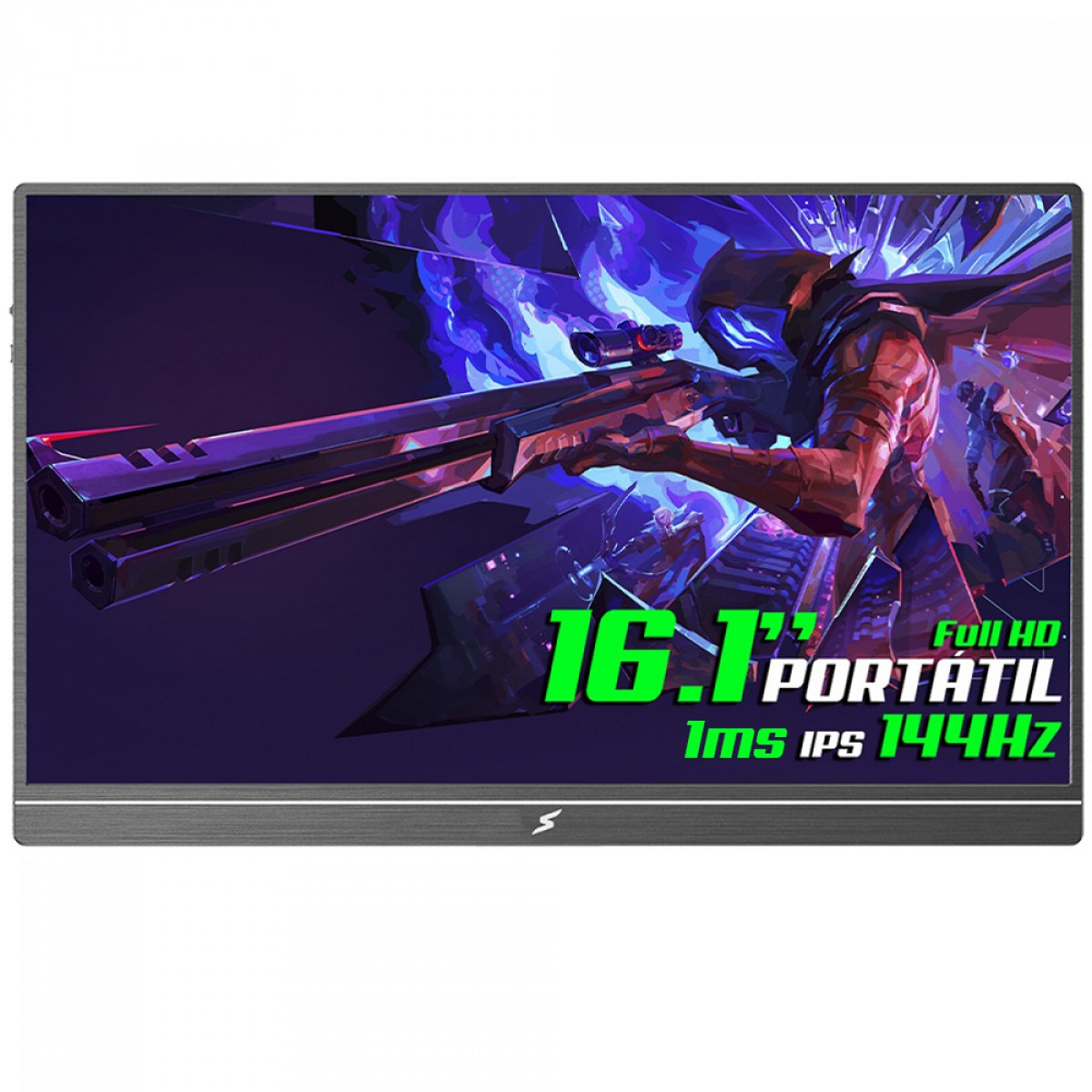 Monitor Portátil SuperFrame Preview Pro, 16.1 Pol, Full HD, 144Hz, IPS