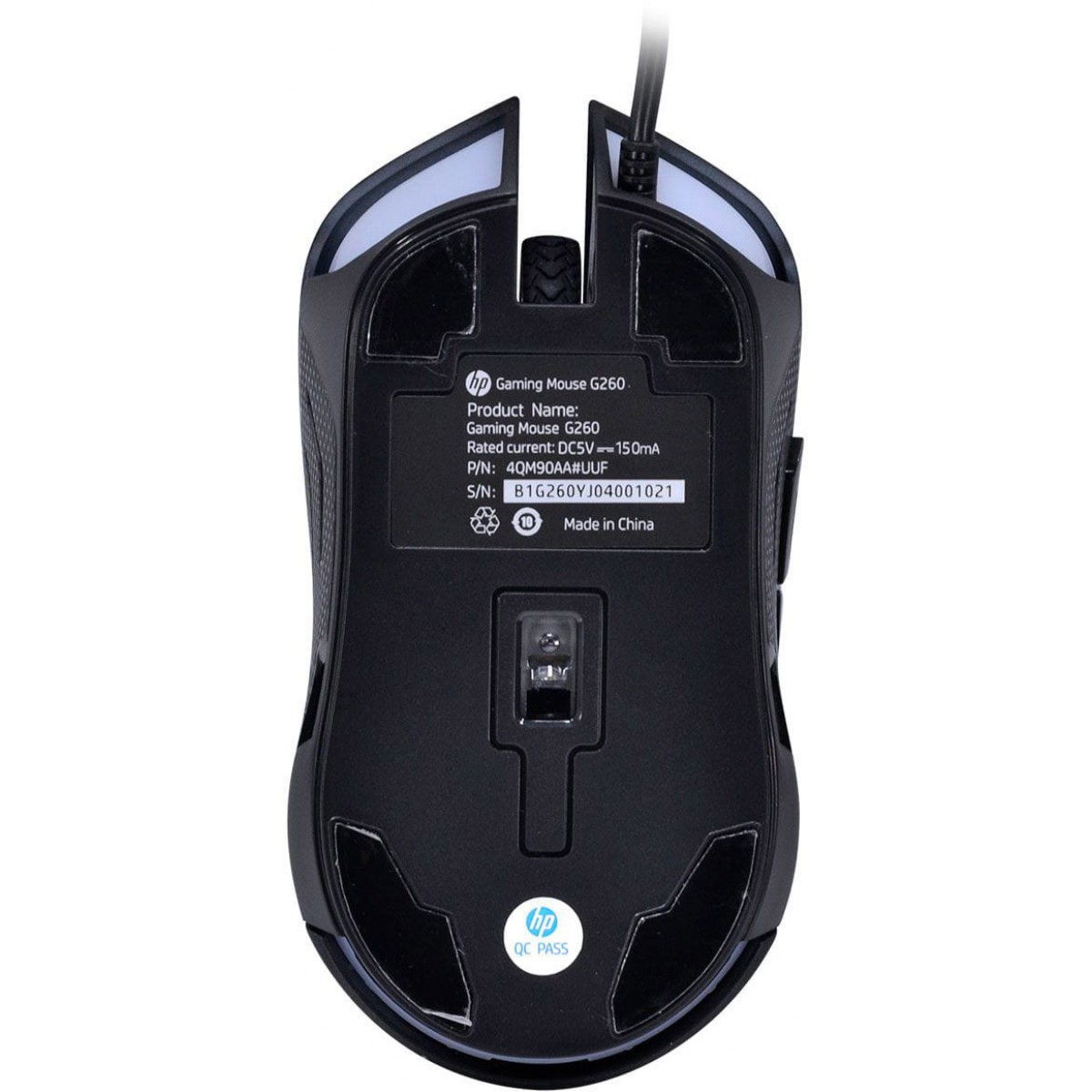 Mouse Gamer HP G260, 2400 DPI, Black