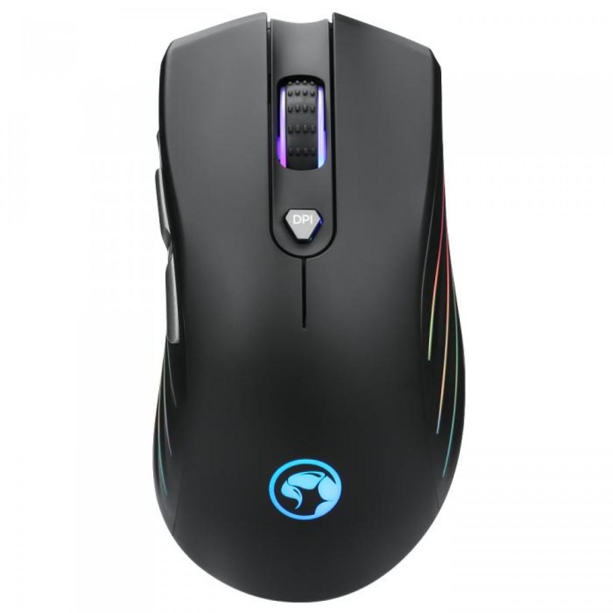 Mouse Gamer Marvo G813, 7200 DPI, 7 Botões, Led RGB Rainbow