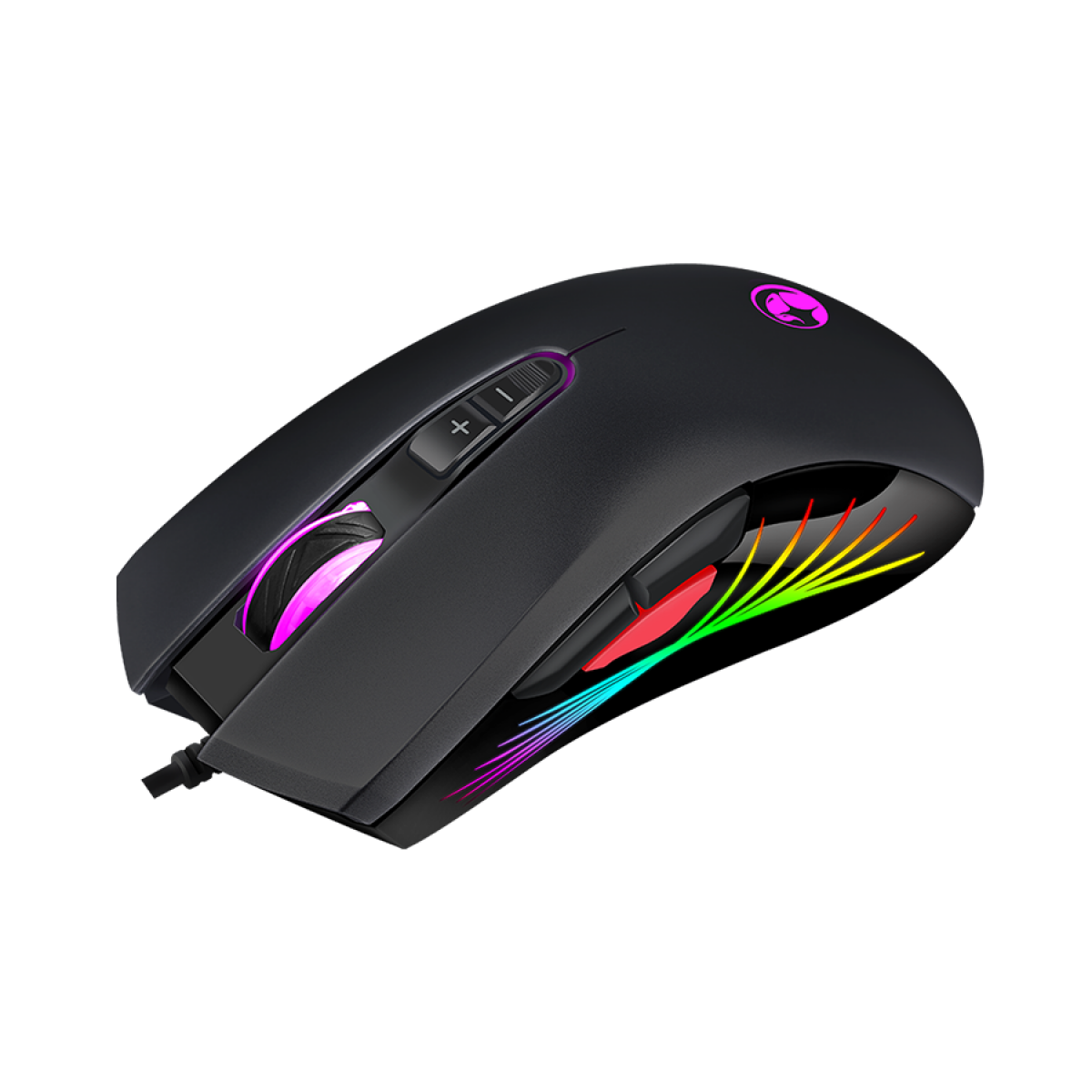 Mouse Gamer Marvo M519, 12000 DPI, 8 Botões, RGB, Black