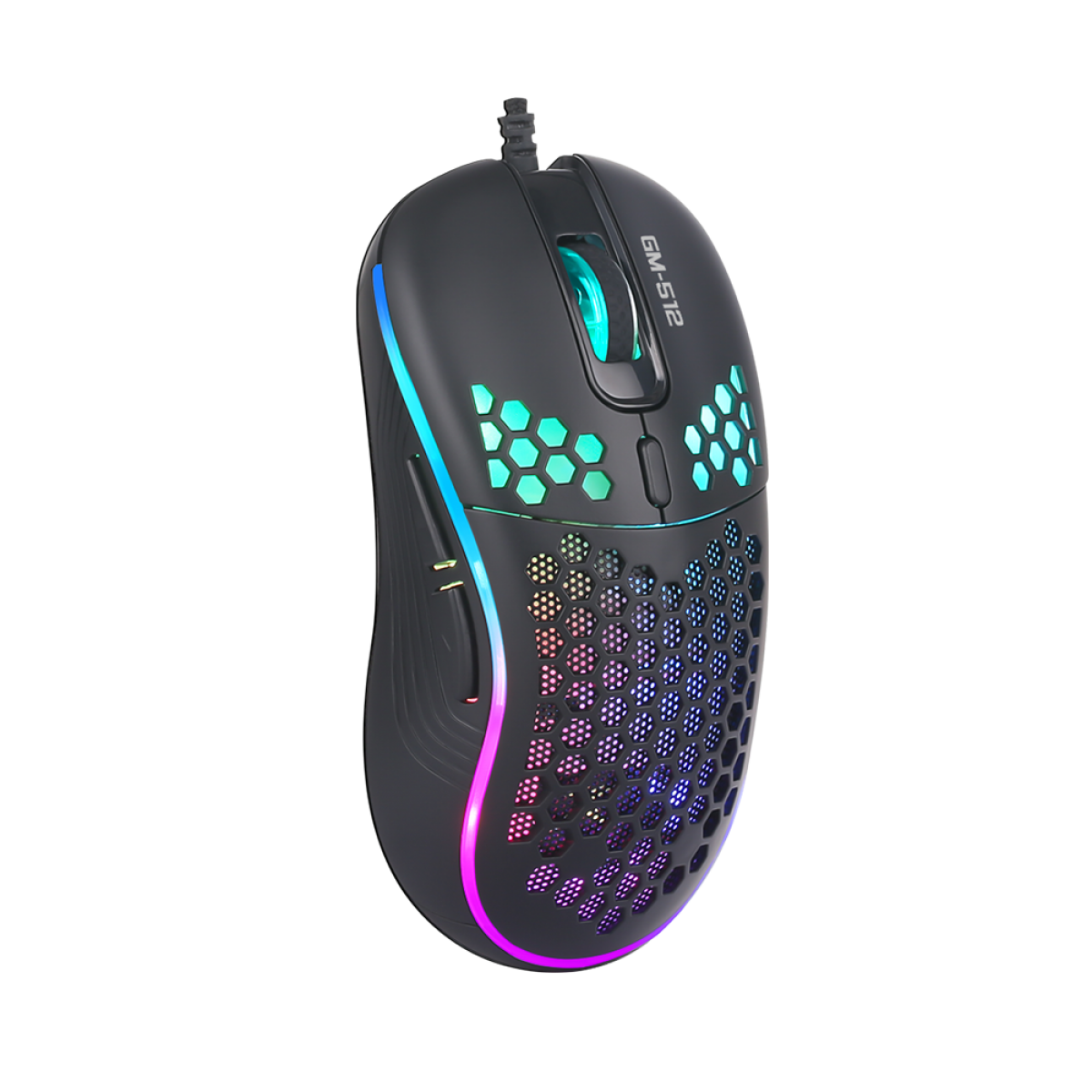 Mouse Gamer Xtrike Me, 6400DPI, 7 Botões, RGB, Black, GM-512