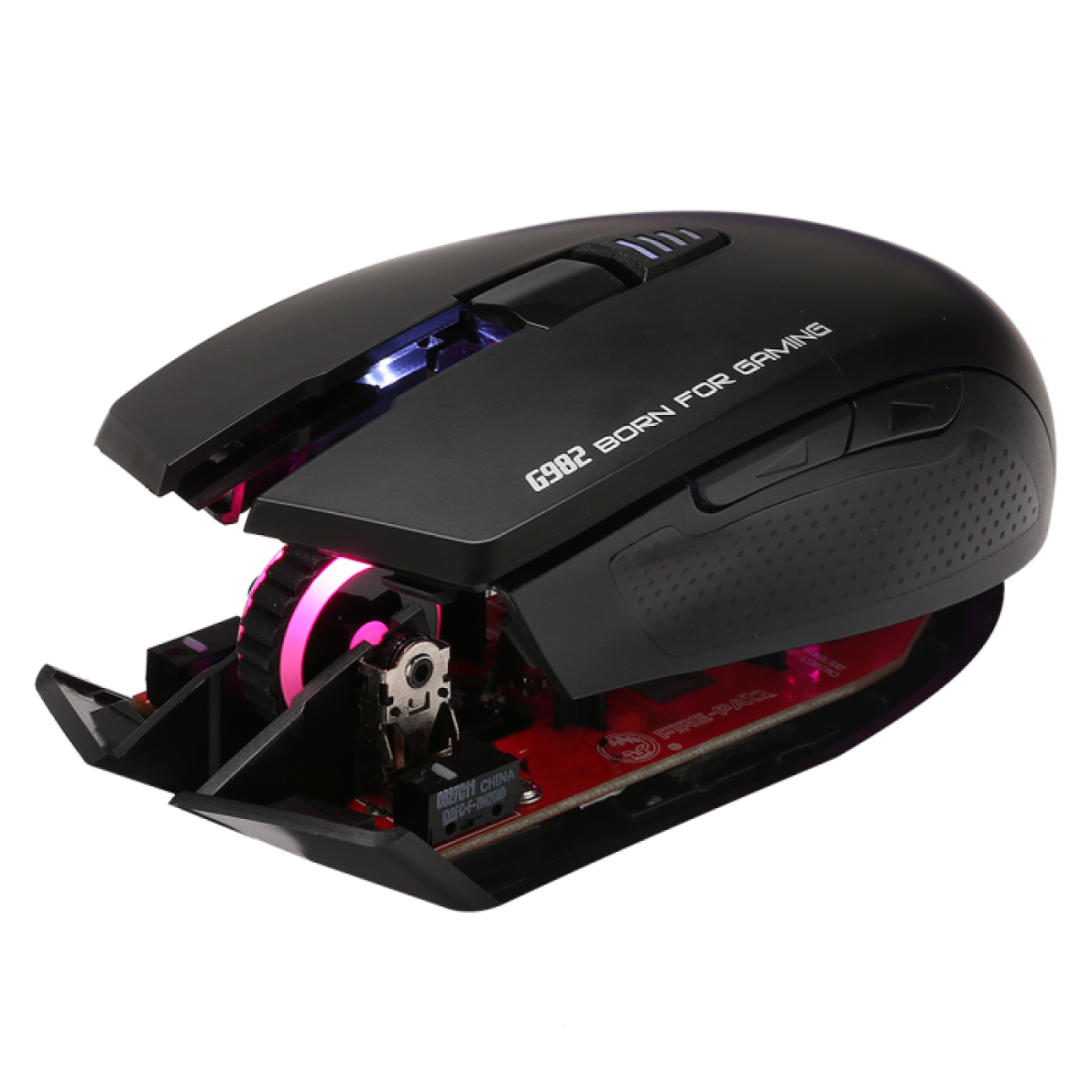 Mouse Marvo Gamer G982 Wired, 6 Botões, 5000 DPI, LED RGB 7 Cores