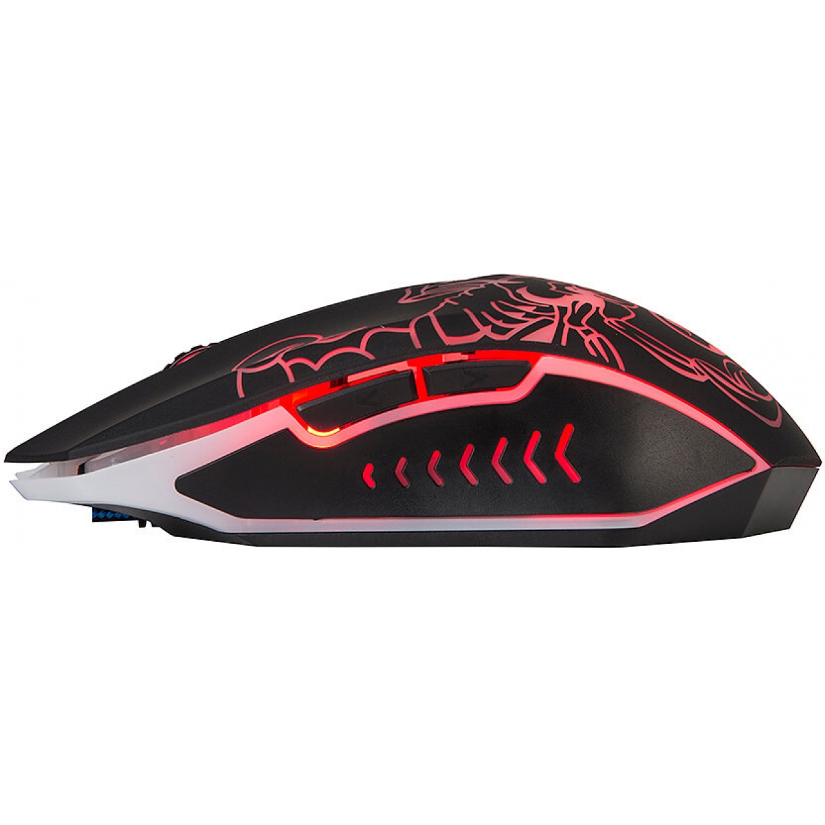 Mouse Marvo Gamer M316 Wired 6 Botões 2400 DPI LED 7 Cores