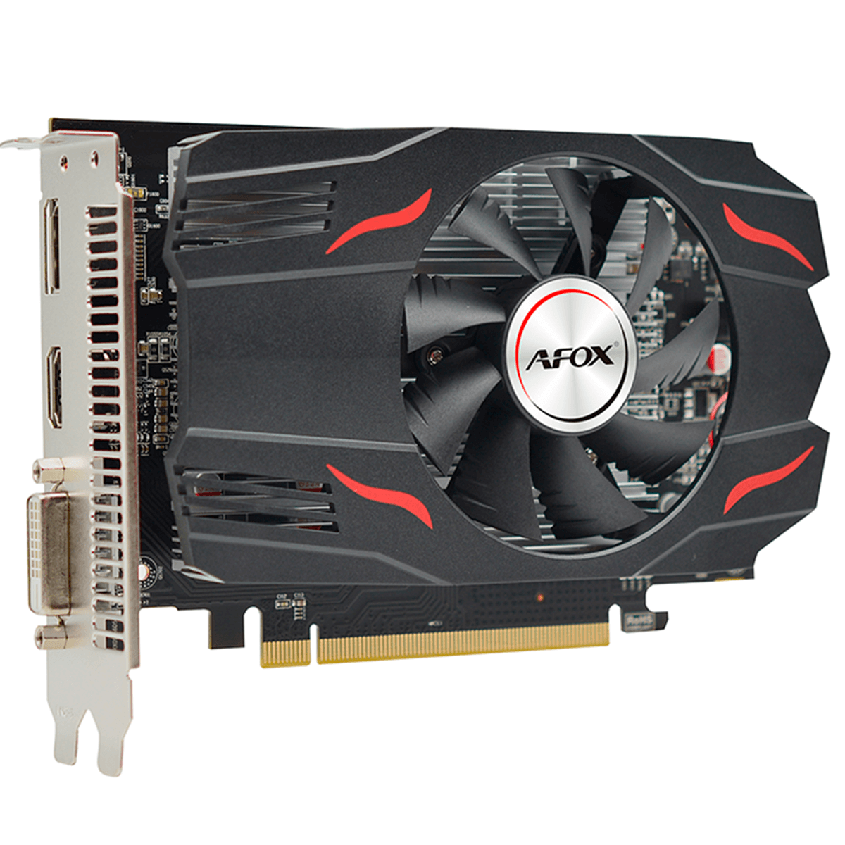 Placa de Vídeo Afox Radeon, RX 550 4GB, GDDR5, 128Bit, AFRX550-4096D5H4-V4