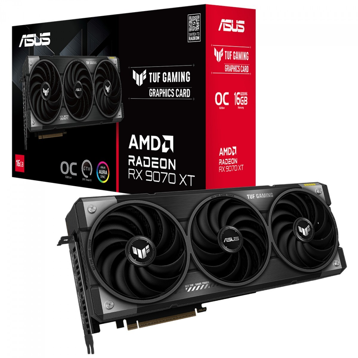 Placa de Vídeo Asus TUF Gaming AMD Radeon RX 9070 XT OC Edition, 16GB ...