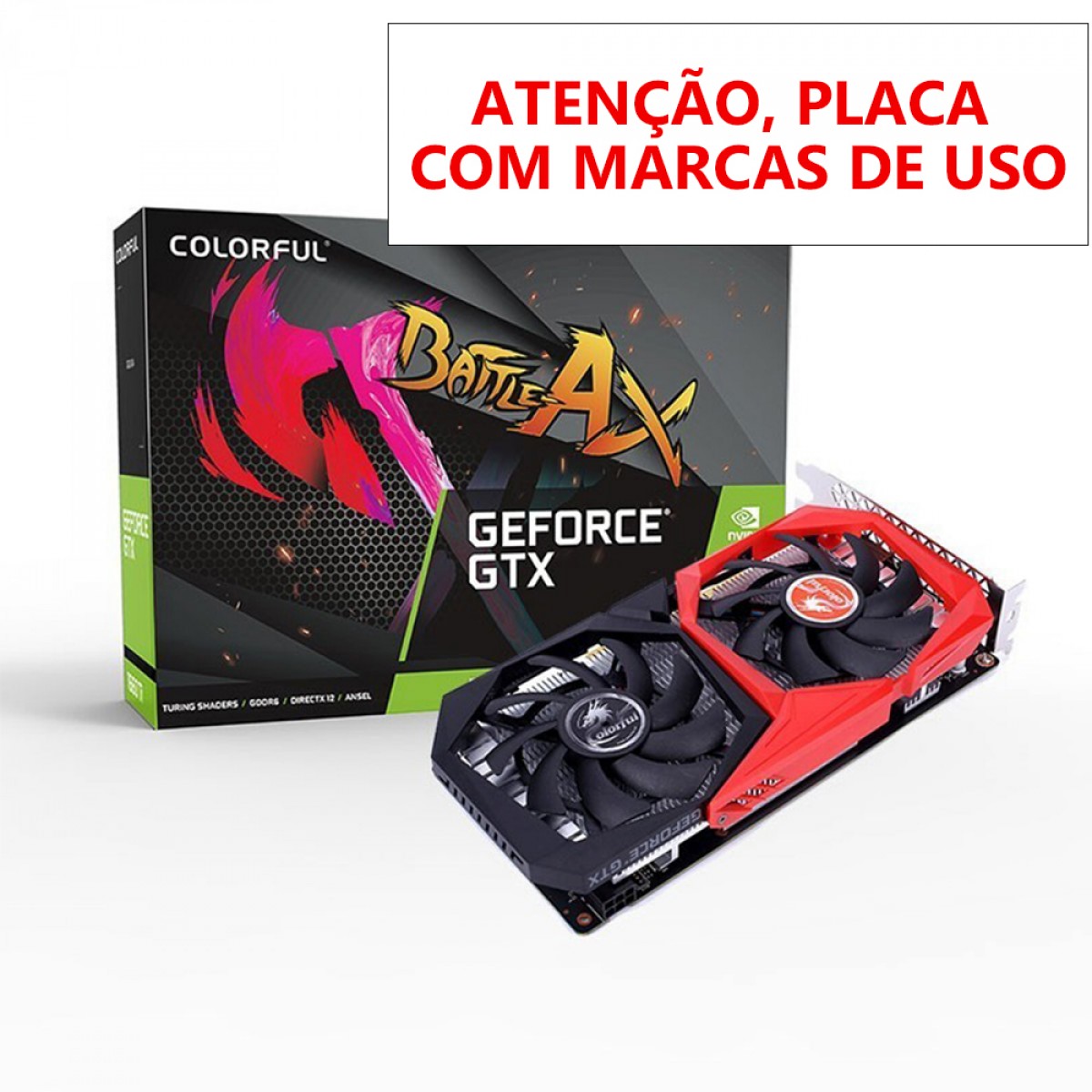 Placa de Vídeo Colorful GeForce GTX 1650 NB 4GD6-V, 4GB, GDDR6, 128bit ...