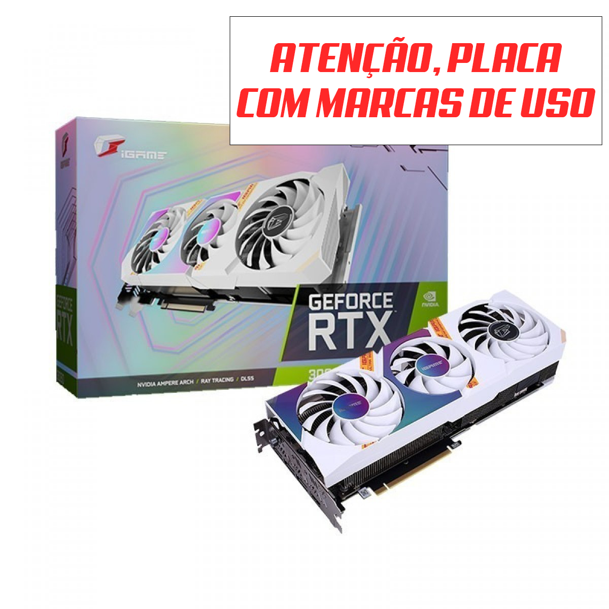 Placa de Vídeo Colorful iGamer NVIDIA GeForce RTX 3060 Ultra W OC, 8GB ...