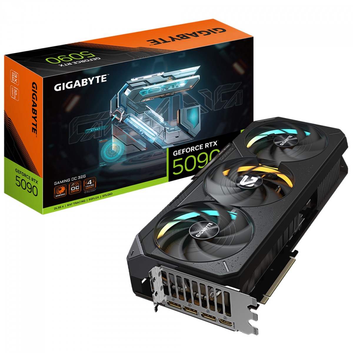 Placa de Vídeo Gigabyte NVIDIA GeForce RTX 5090 Gaming OC, 32GB, GDDR7 ...