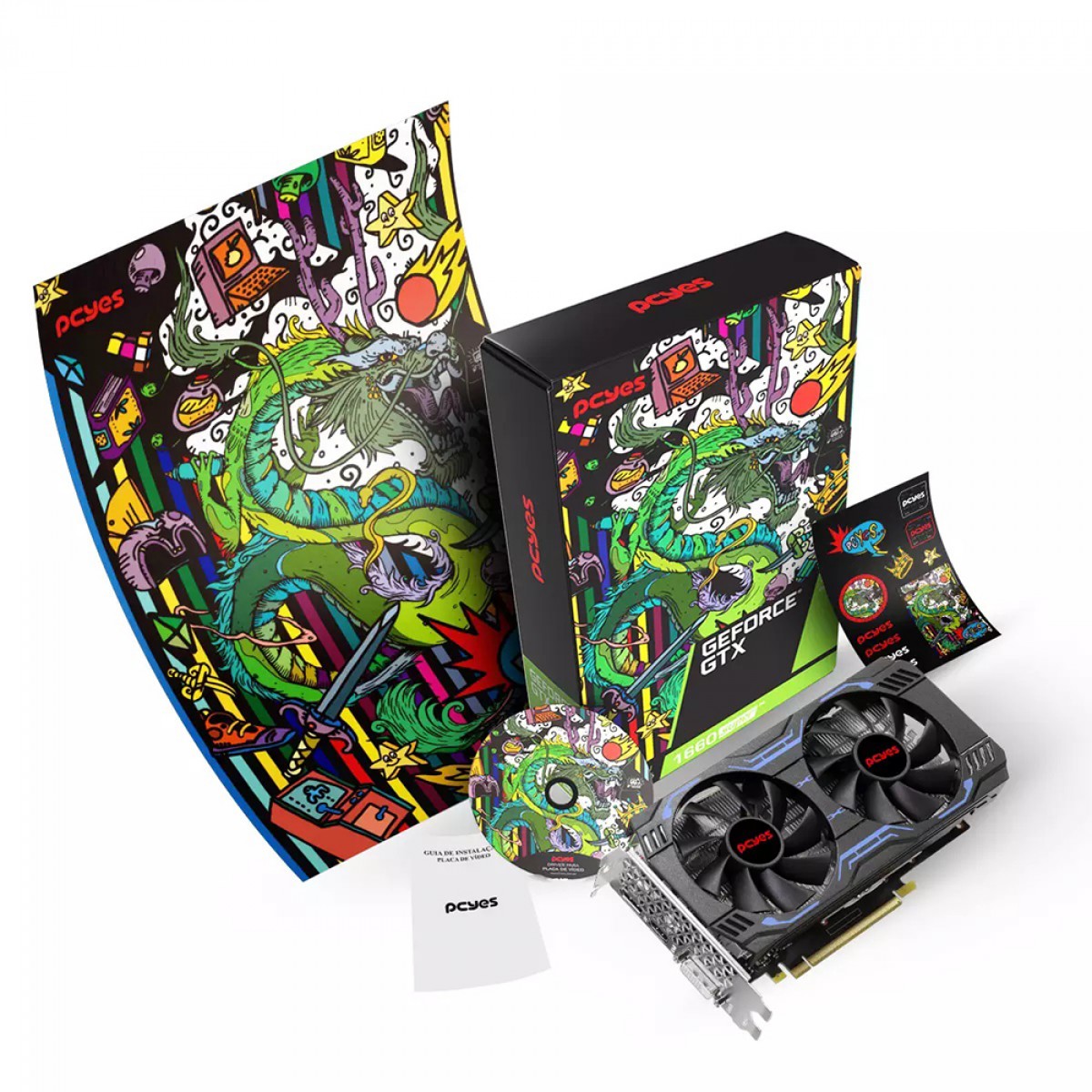 Placa de Vídeo PCYES NVIDIA GeForce 1660 Super, 6GB, GDDR6, 192-Bit ...