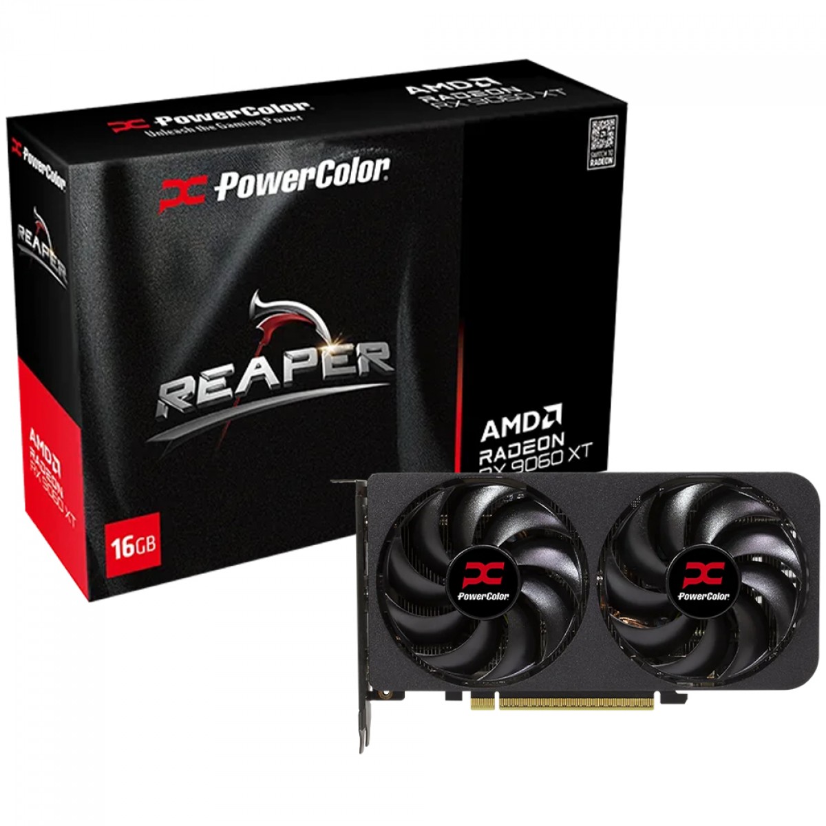 Placa de Vídeo PowerColor Reaper AMD Radeon RX 9060 XT, 16GB, GDDR6, FSR, Ray Tracing, RX9060XT ...