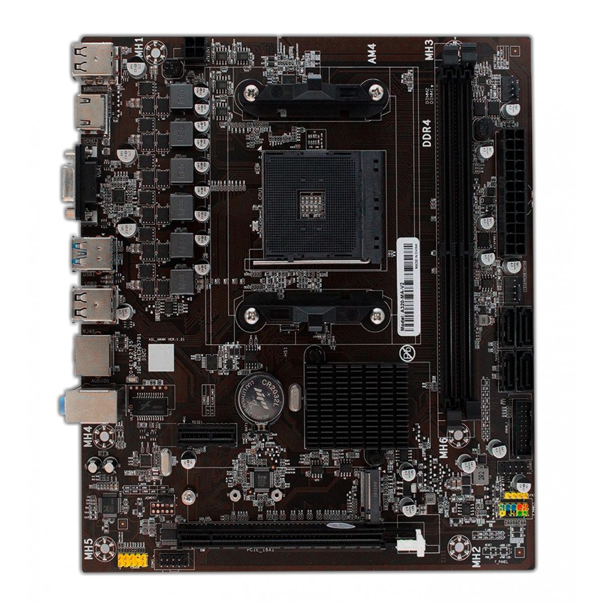Placa Mãe Afox, A320, Chipset A320, AMD AM4, mATX, DDR4, A320-MA-V2