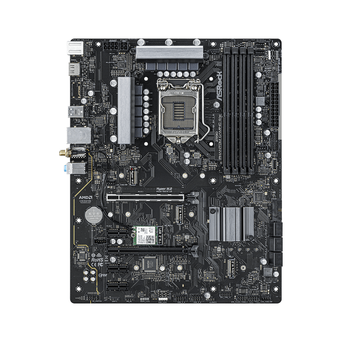 Placa Mãe ASRock Z590 Phantom Gaming 4/ac, Chipset Intel Z590, Socket ...