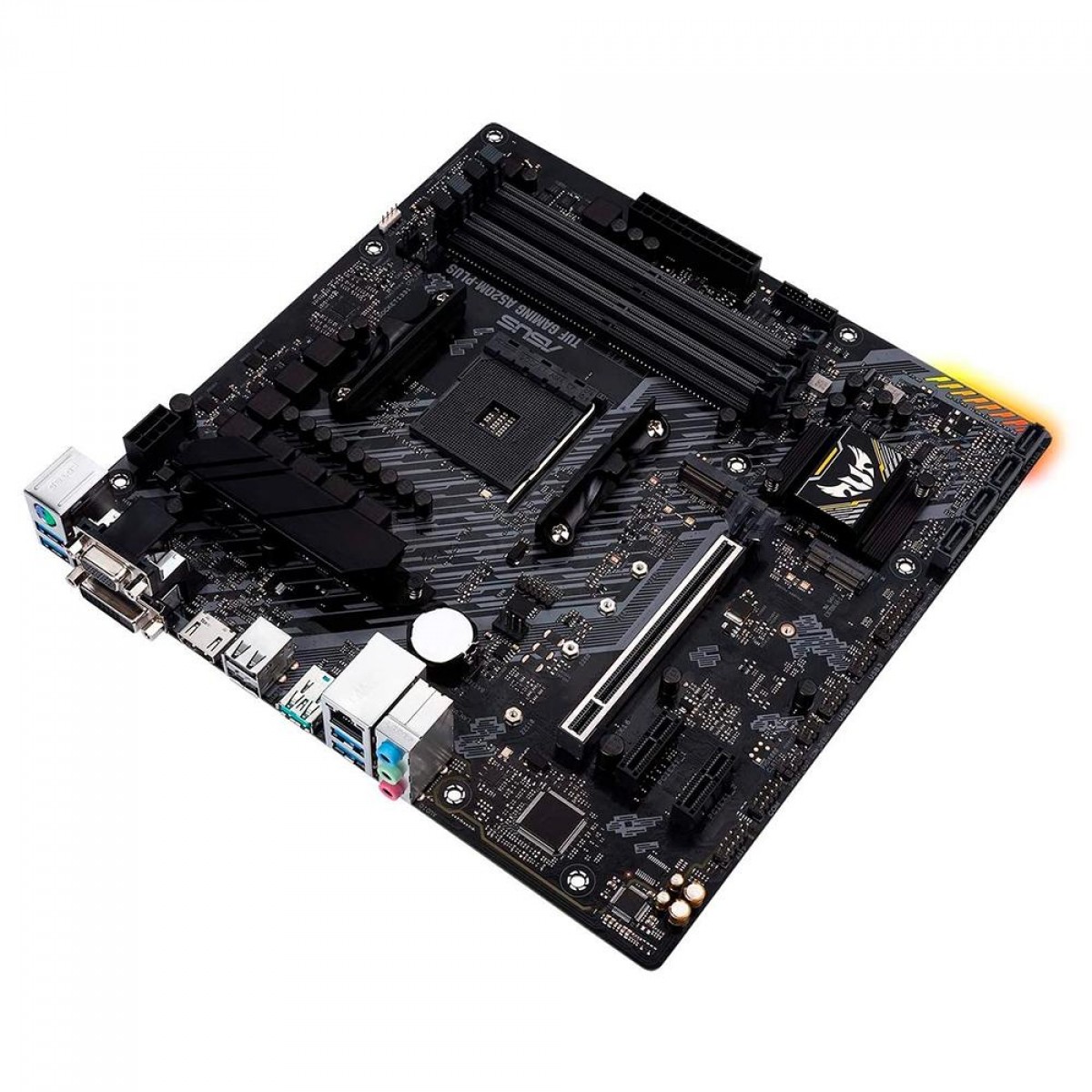 Placa Mãe Asus A520M-PLUS, Chipset A520, AMD AM4, mATX, DDR4, 90MB14Y0 ...