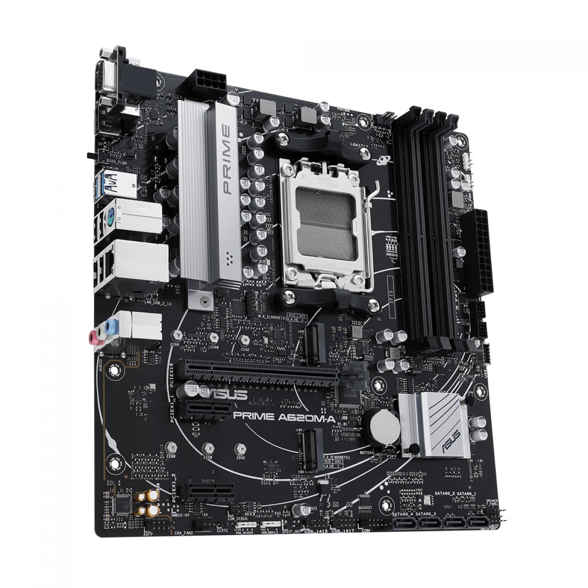 Placa Mãe Asus Prime A620M-A, Chipset A620, AMD AM5, MATX, DDR5, 90MB1F10-M0EAY0