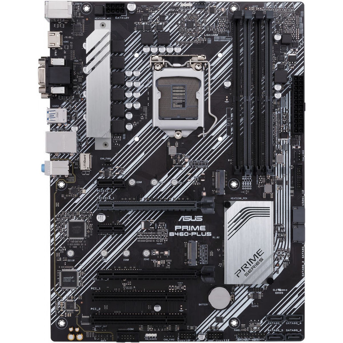 Placa Mãe Asus Prime B460-Plus, Chipset Z490, Intel LGA 1200, ATX, DDR4