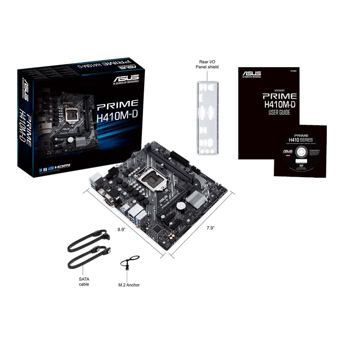 Placa Mãe Asus Prime H410M-D, Chipset H410, Intel LGA 1200, mATX, DDR4
