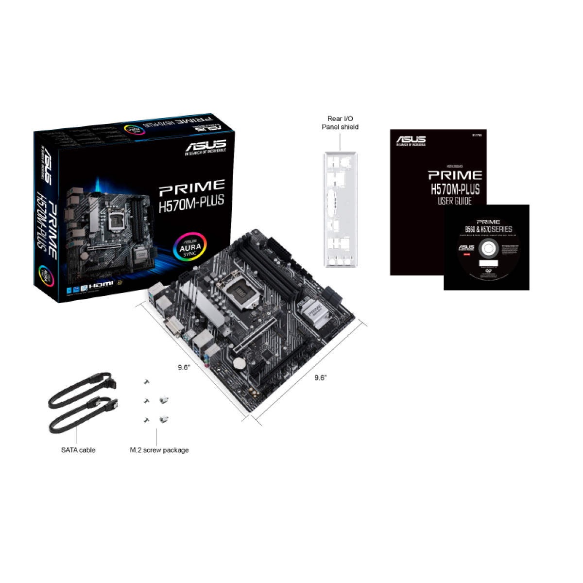 Placa Mãe Asus PRIME H570M-PLUS, Chipset H570, Intel LGA 1200, ATX ...
