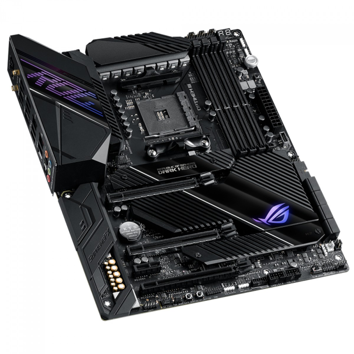 Placa Mãe Asus ROG Crosshair VIII Dark Hero, Wi-Fi, Chipset X570, AMD ...
