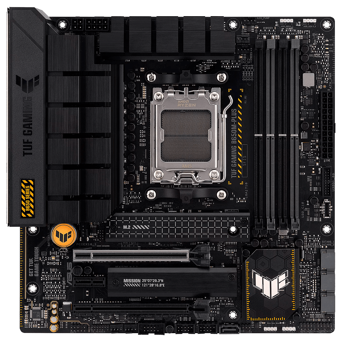Placa Mãe Asus TUF Gaming B650M-PLUS, Chipset B650, AMD AM5, mATX, DDR5 ...