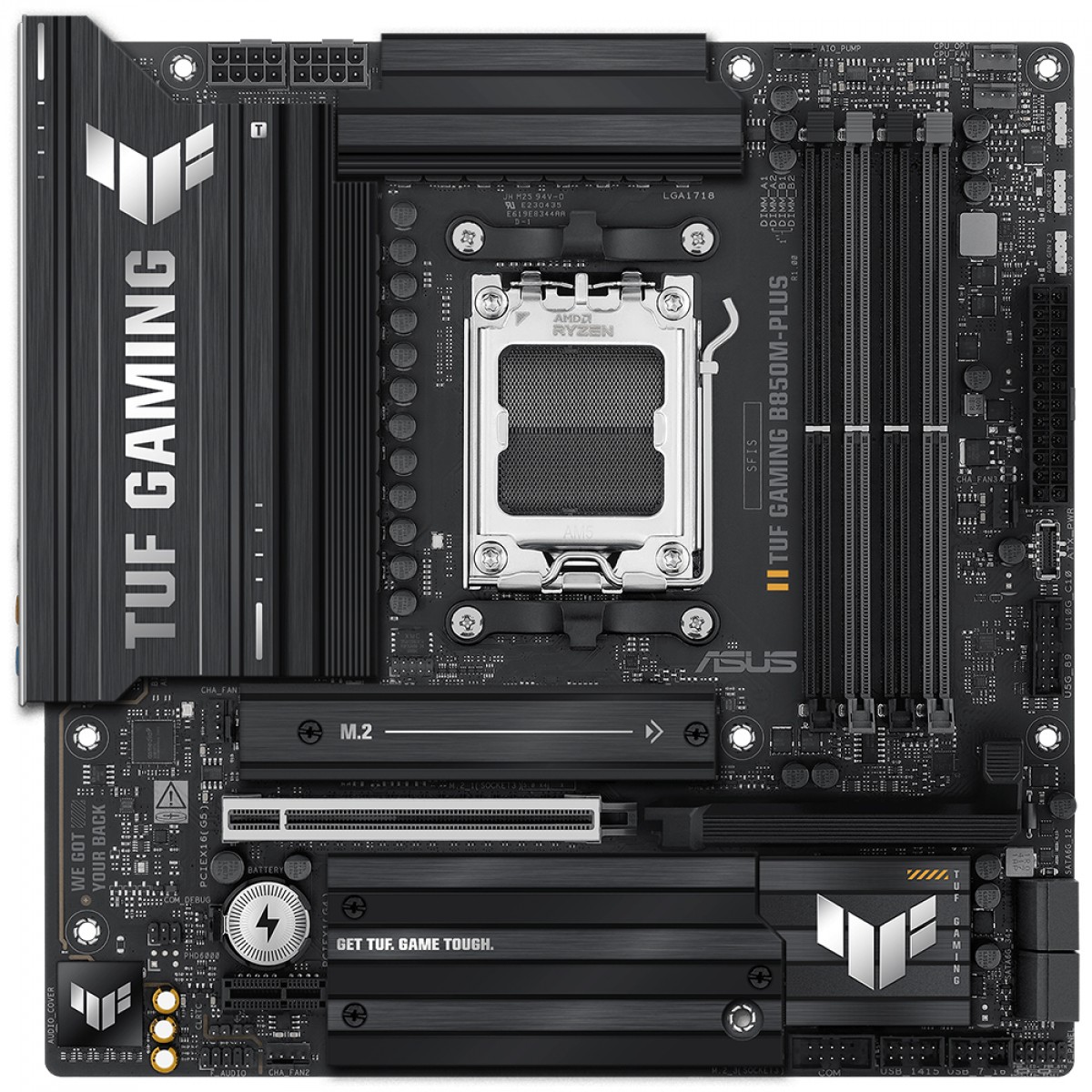 Placa Mãe Asus TUF Gaming B850M-PLUS, Chipset B850, AMD AM5, mATX, DDR5 ...