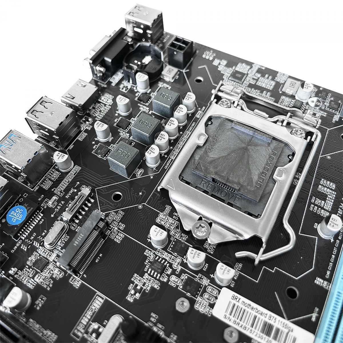 Placa Mãe BRX B75, Chipset B75, Intel LGA 1155, MATX, DDR3, PMBRX ...