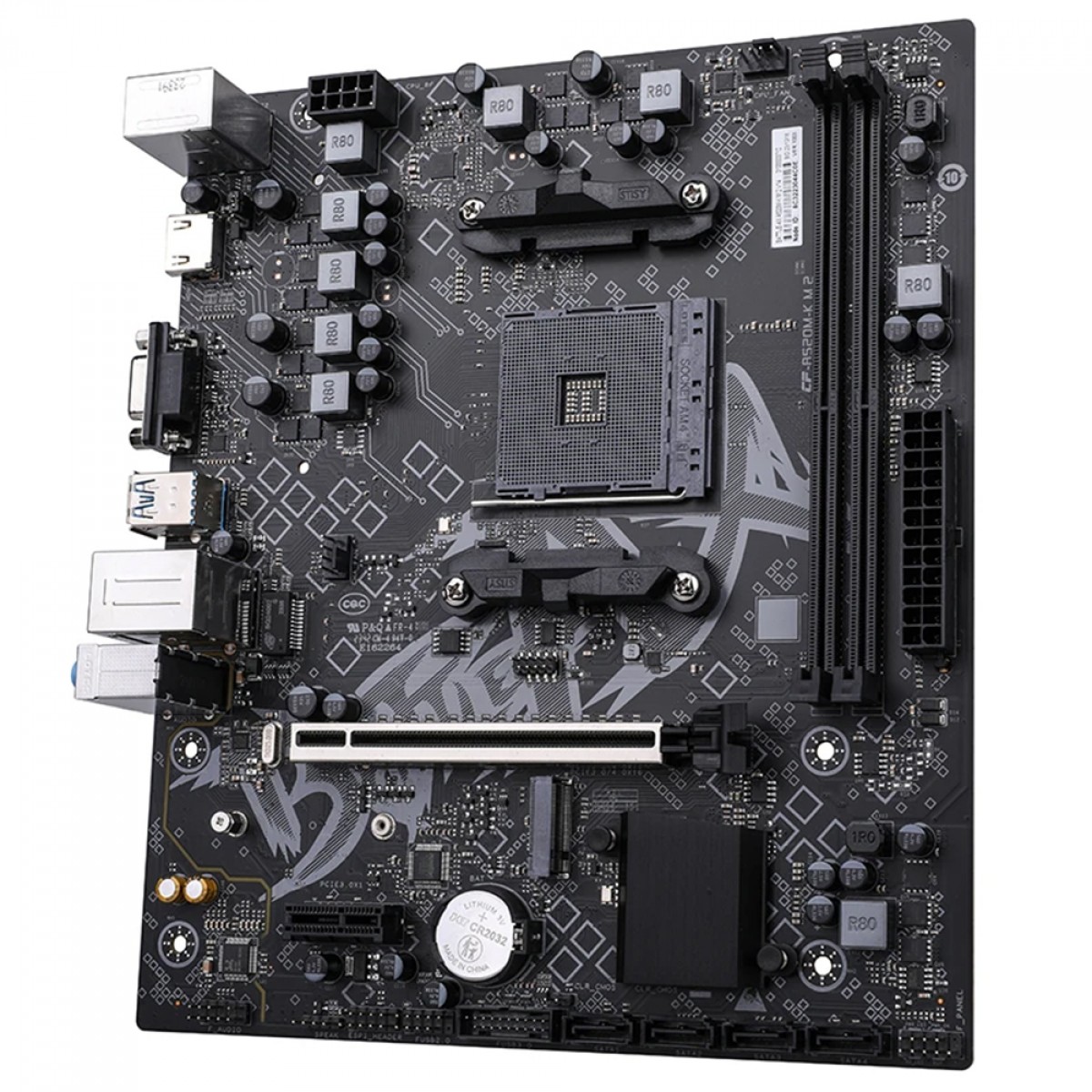 Placa Mãe Colorful BATTLE-AX A520M-K M.2 V14, Chipset A520, AMD AM4 ...