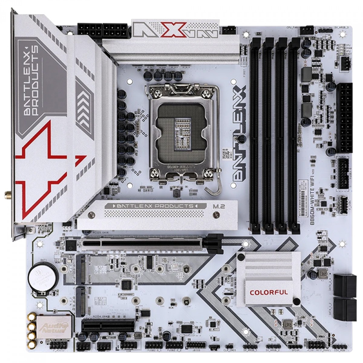 Placa Mãe Colorful Battle-AX B860M-White WiFi V20, Chipset B860, Intel ...