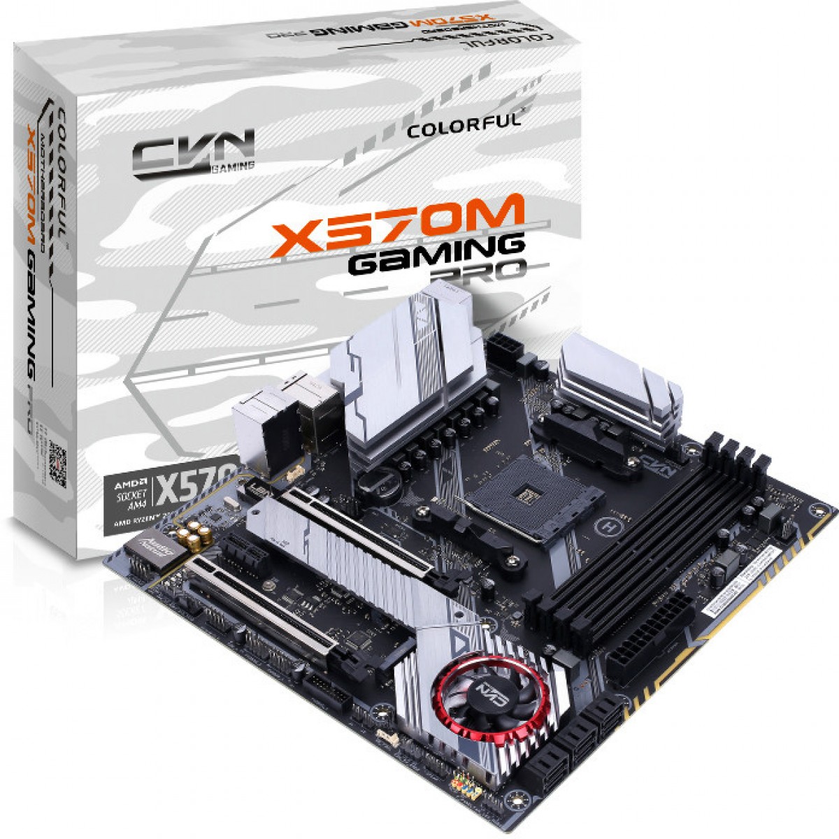 Placa Mãe Colorful CVN X570M Gaming Pro V14, Chipset X570, AMD AM4 ...