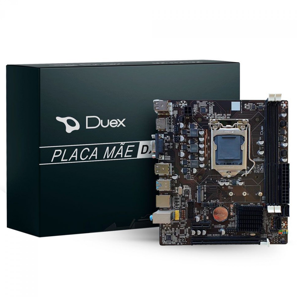 Placa Mãe Duex B75ST M2, Chipset B75, Intel LGA 1155, MATX, DDR3