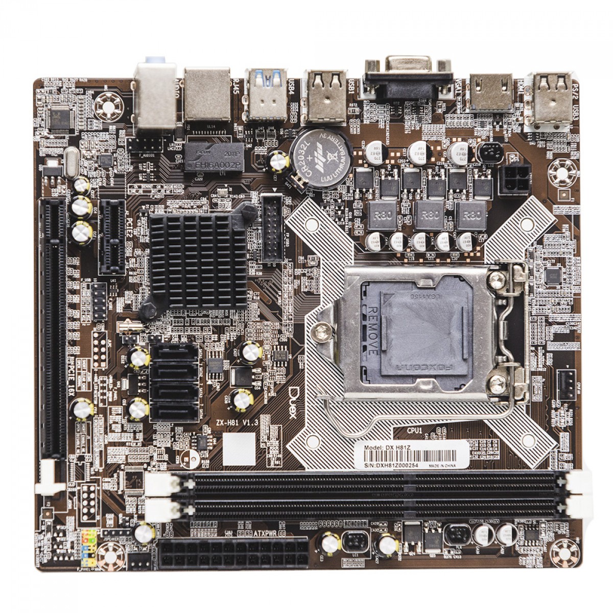 Placa Mãe Duex DX H81Z, Chipset H81, Intel LGA 1150, MATX, DDR3