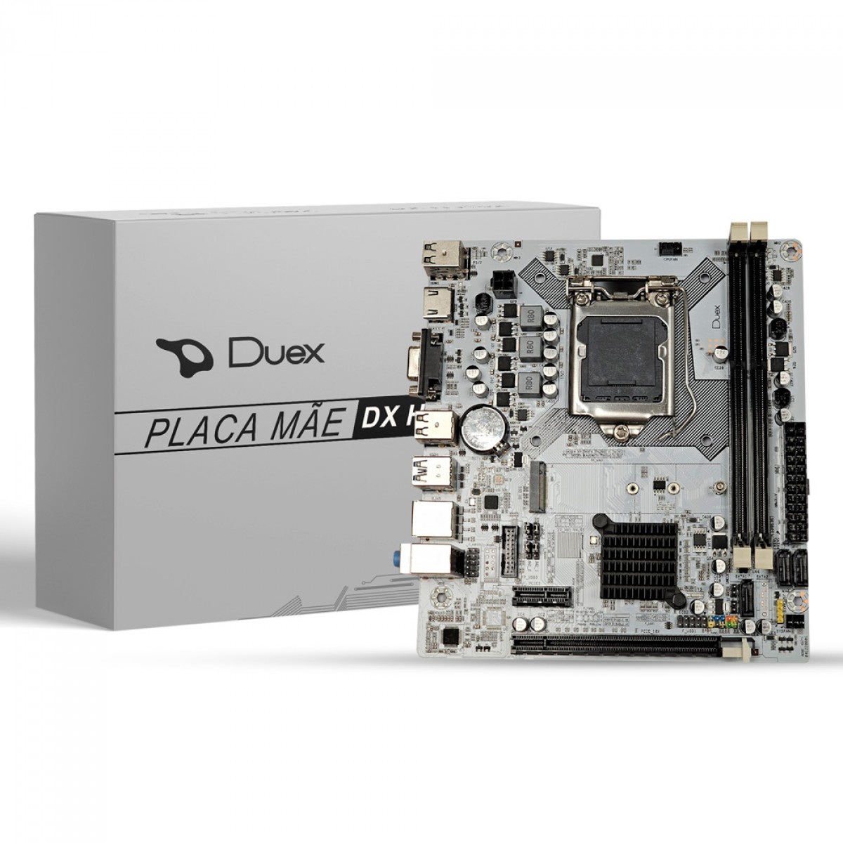 Placa Mãe Duex H81ZG M.2, White, Chipset H81, Intel LGA 1150, MATX, DDR3