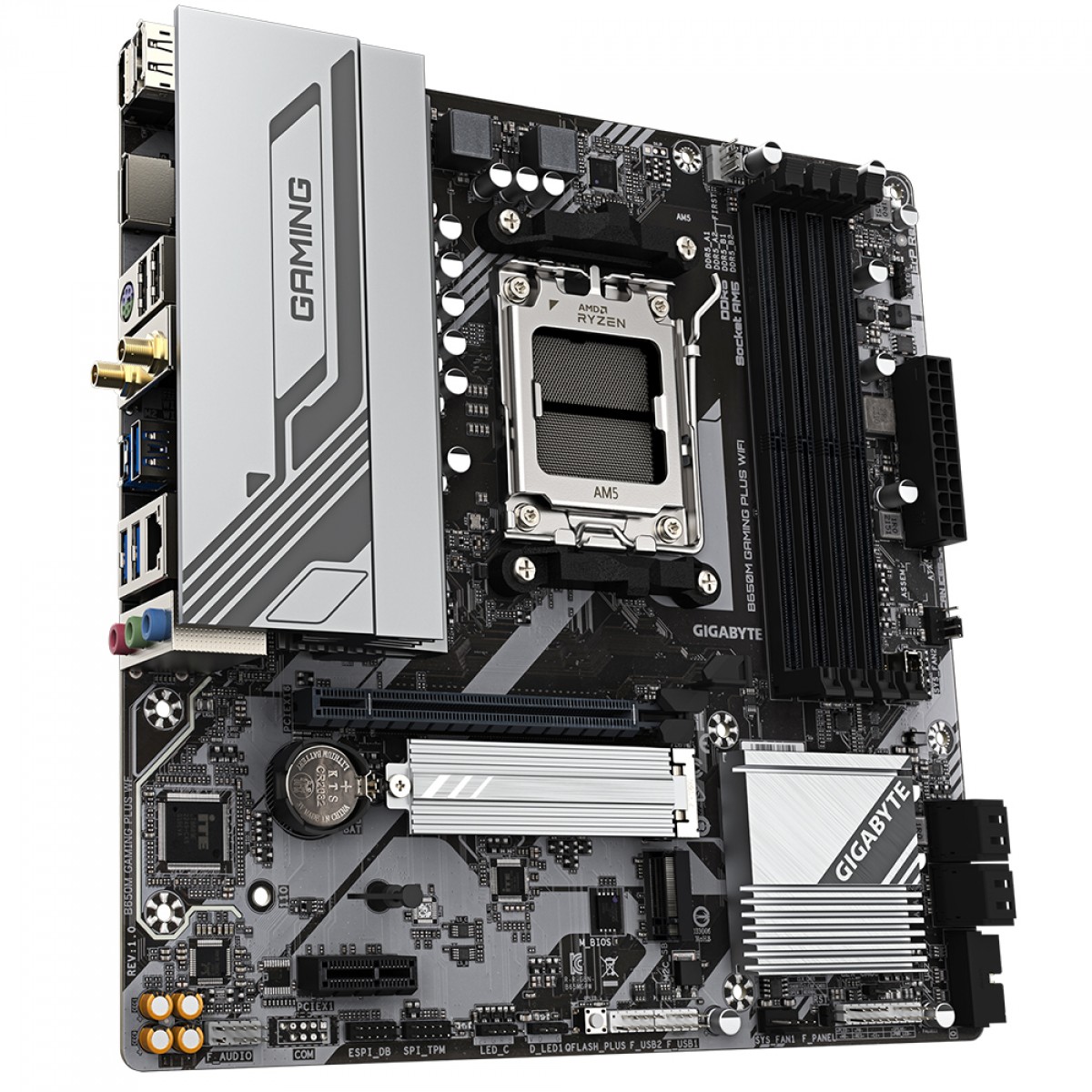 Placa Mãe Gigabyte B650M Gaming Plus WiFi, Chipset B650, AMD AM5, M-ATX ...
