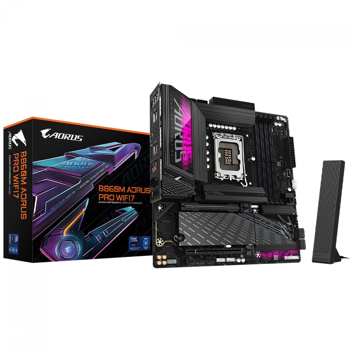 Placa Mãe Gigabyte B860M Aorus Pro WiFi7, Chipset B860, Intel LGA 1851 ...