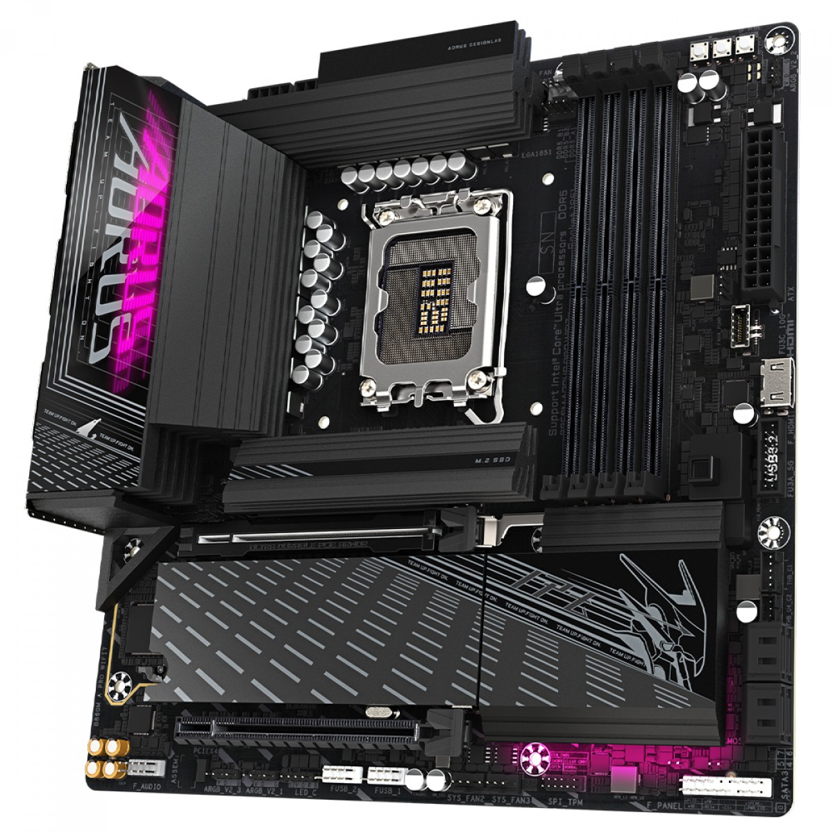 Placa Mãe Gigabyte B860M Aorus Pro WiFi7, Chipset B860, Intel LGA 1851 ...