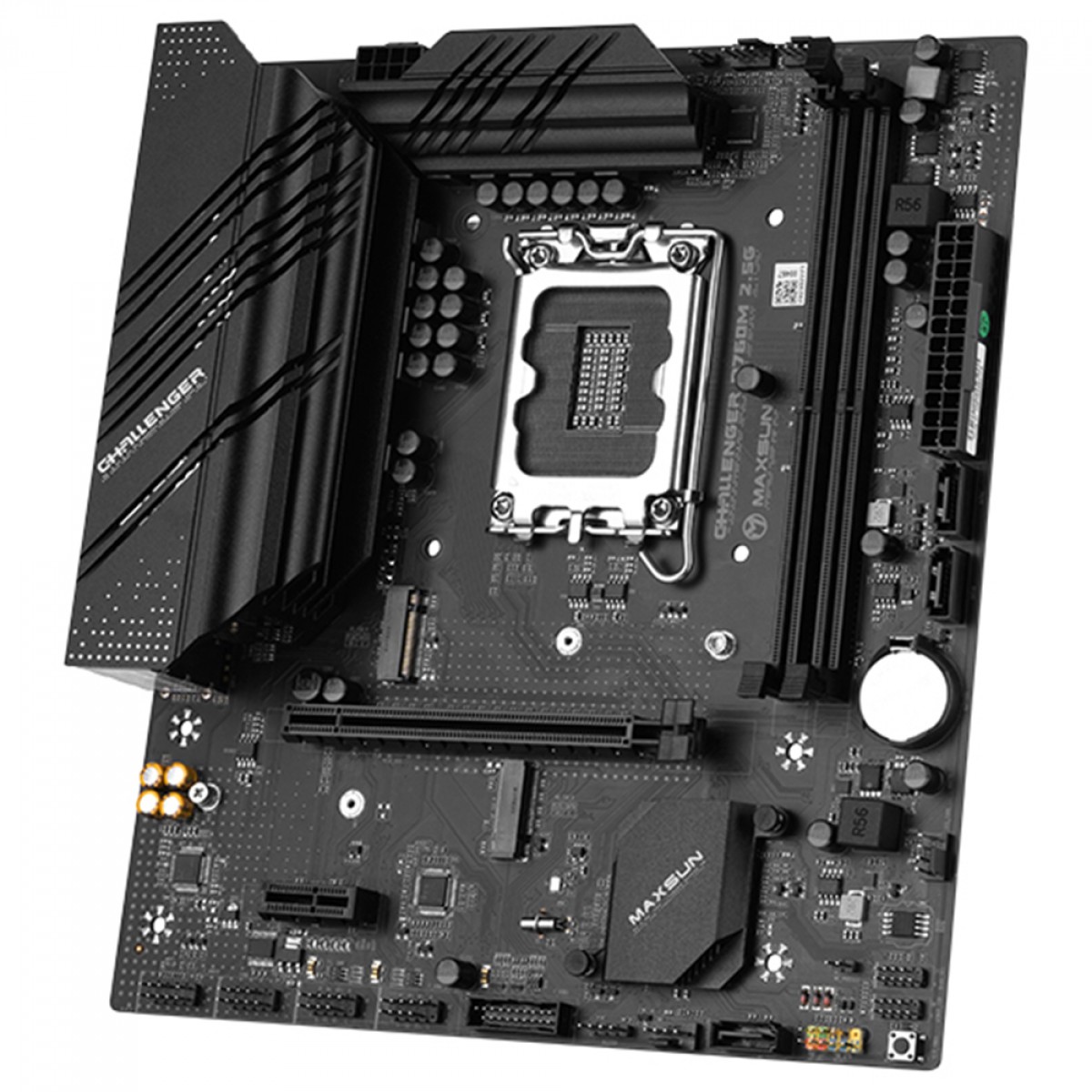 Placa Mãe Maxsun Challenger B760M 2.5G, Chipset B760, Intel LGA 1700, mATX, DDR4