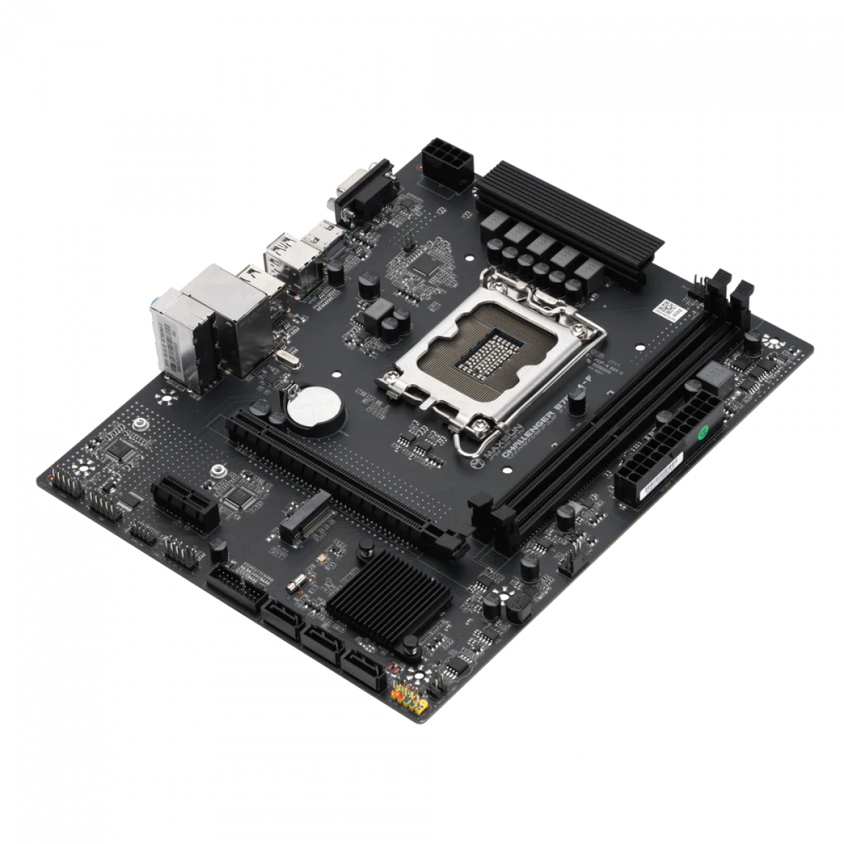 Placa Mãe MAXSUN Challenger B760M-F, Chipset B760, Intel LGA 1700, m-ATX, DDR4