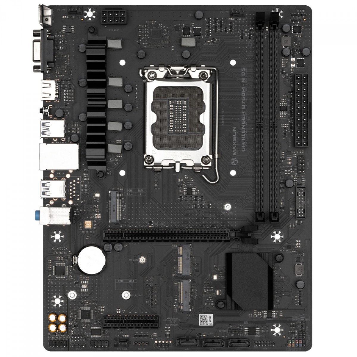 Placa Mãe Maxsun Challenger B760M-N D5, Chipset B760, Intel LGA 1700, mATX, DDR5