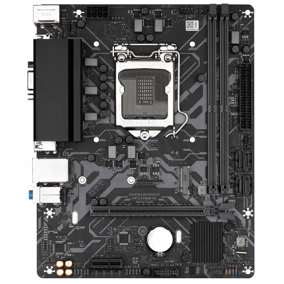 Placa Mãe Maxsun Challenger H510M-R, Chipset H510, Intel LGA 1200, mATX ...