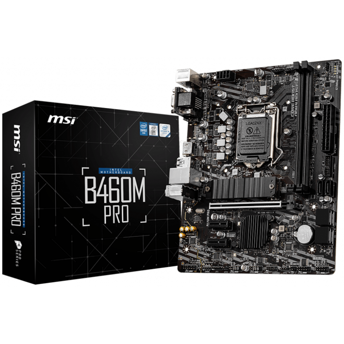 Placa Mãe MSI B460M PRO, Chipset B460M, INTEL LGA 1200, mATX, DDR4, 911 ...