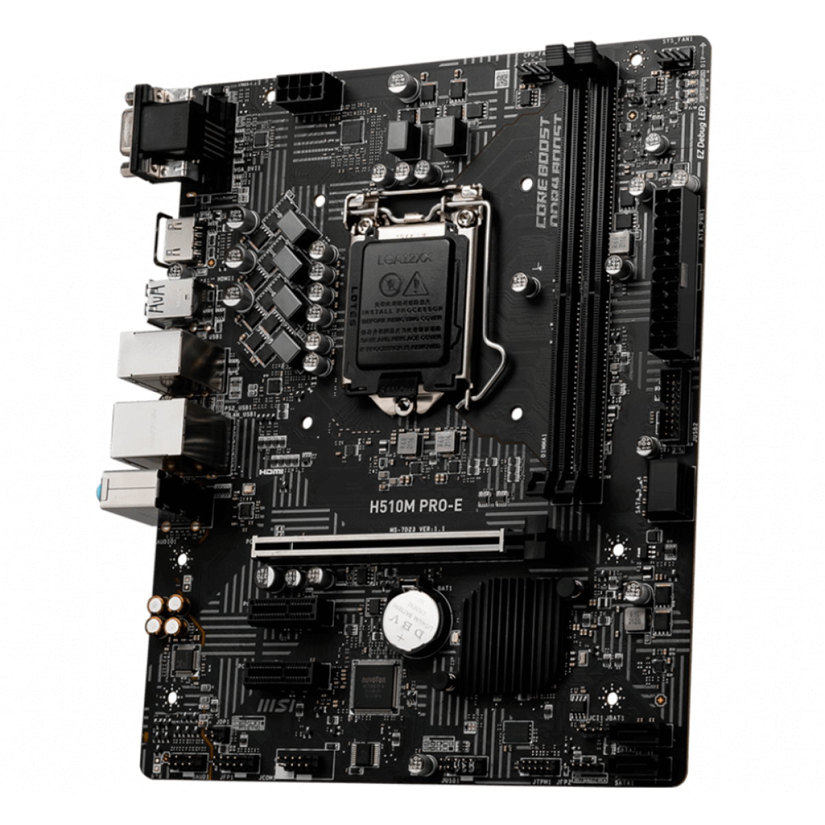 Placa Mãe MSI H510M PRO-E, Chipset H510, Intel LGA 1200, M-ATX, DDR4 ...