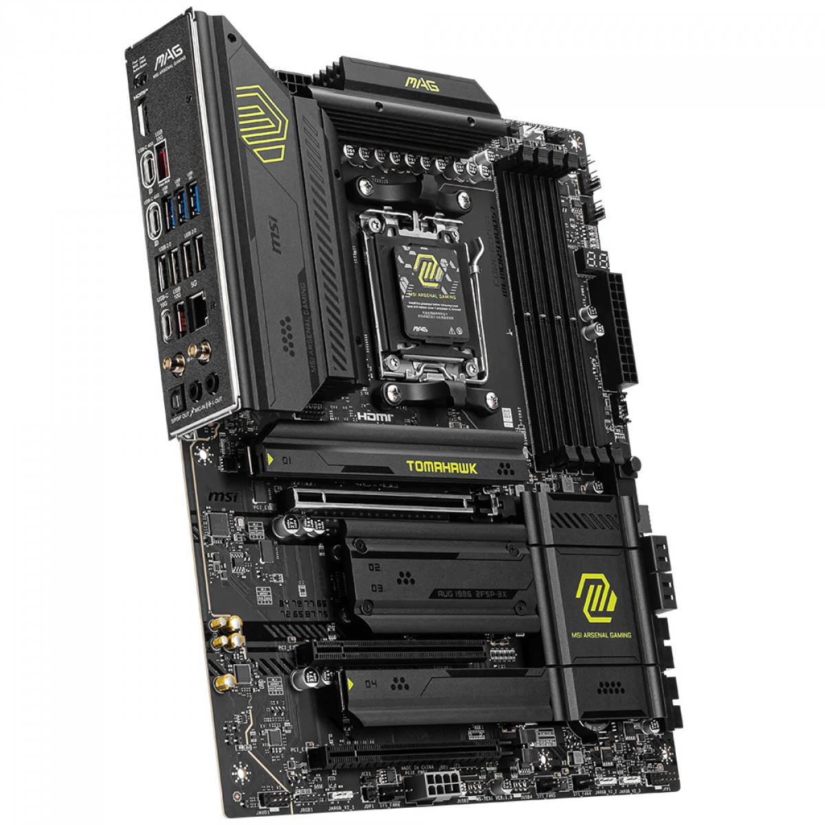 Placa Mãe MSI MAG X870 Tomahawk Wi-Fi, Chipset X870, AMD AM5, ATX, DDR5