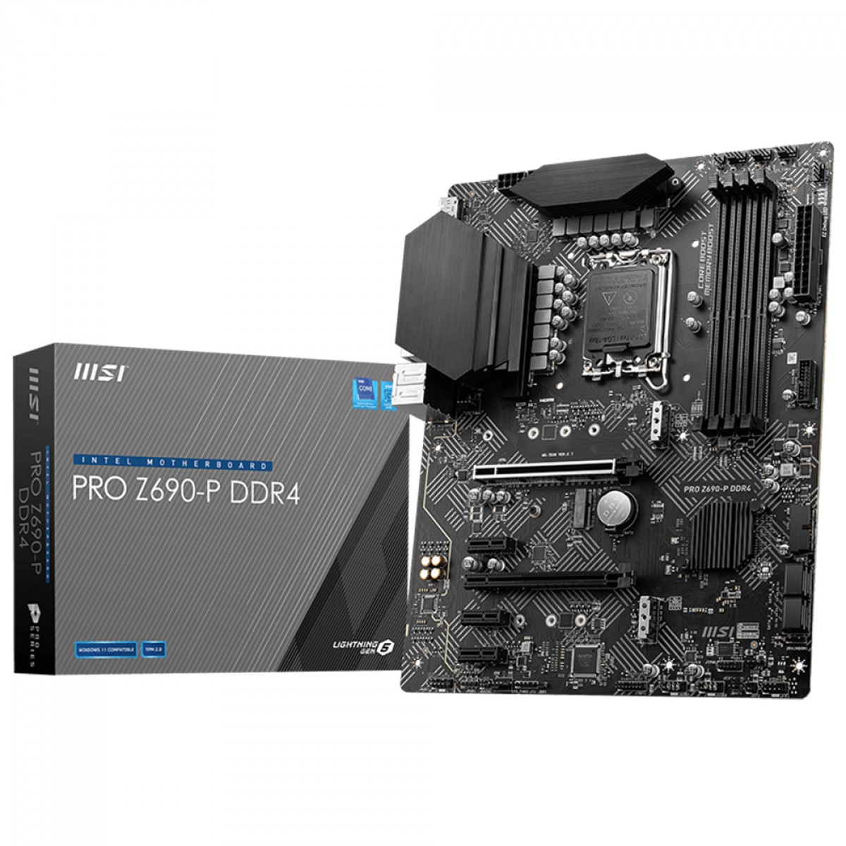 Placa Mãe MSI Z690-P, Chipset Z690, Intel LGA 1700, ATX, DDR4, 911-7D36-002