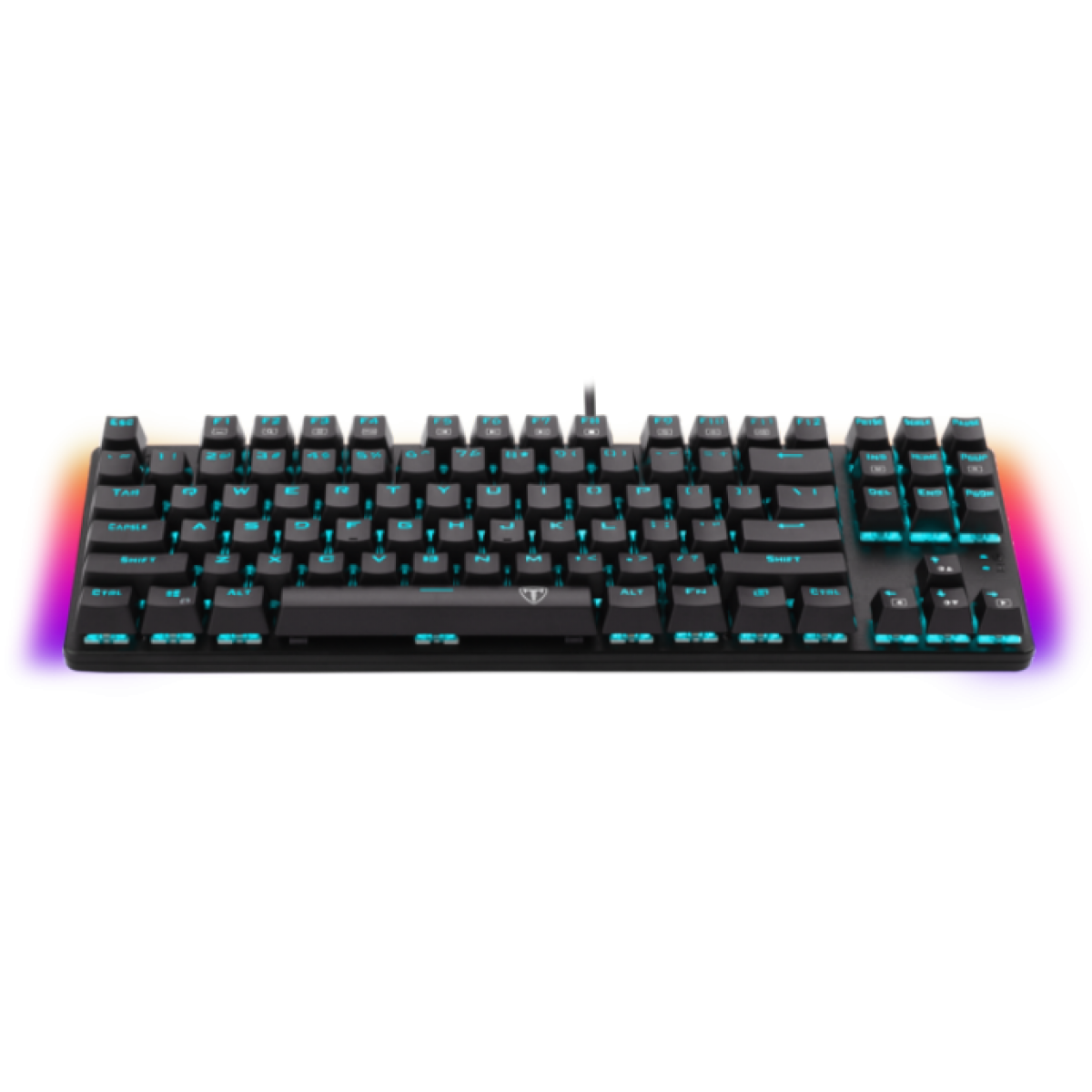 Teclado Gamer Mecânico T-Dagger Bali RGB, Switch Blue, Black, T-TGK311
