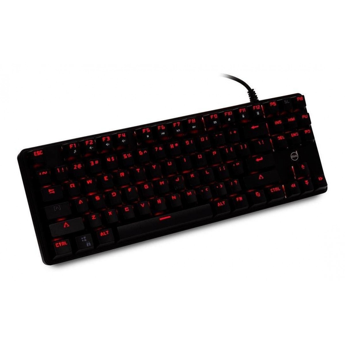 Teclado Mecânico Dazz Alpha Red, Single Color Red, Switch Red, ABNT2 ...