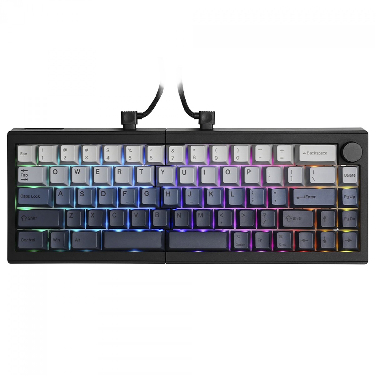Teclado Mecânico Gamer Epomaker Split 65, Wireless/Bluetooth, RGB, ANSI ...