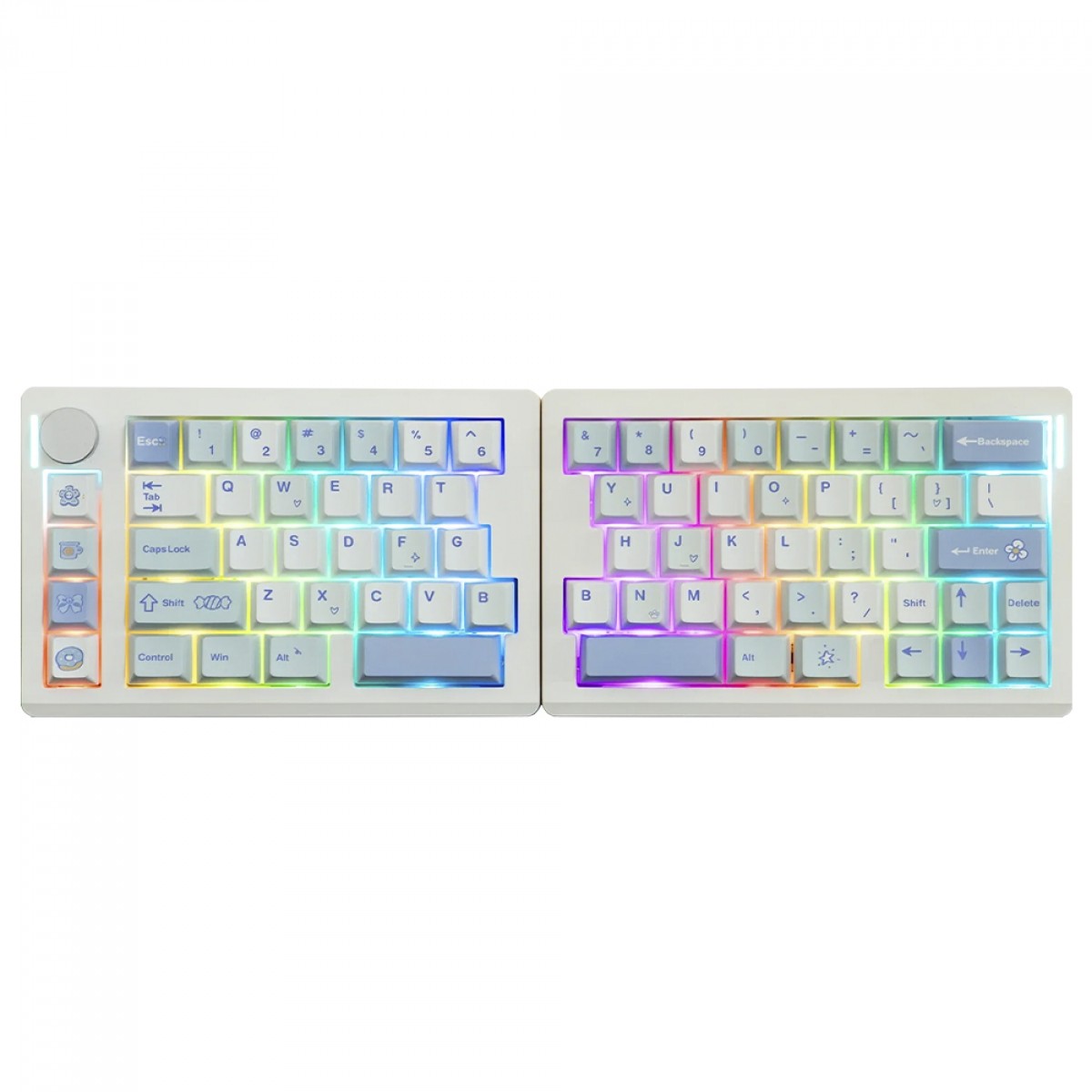 Teclado Mecânico Gamer Epomaker Split 70, Wireless/Bluetooth, RGB, ANSI ...
