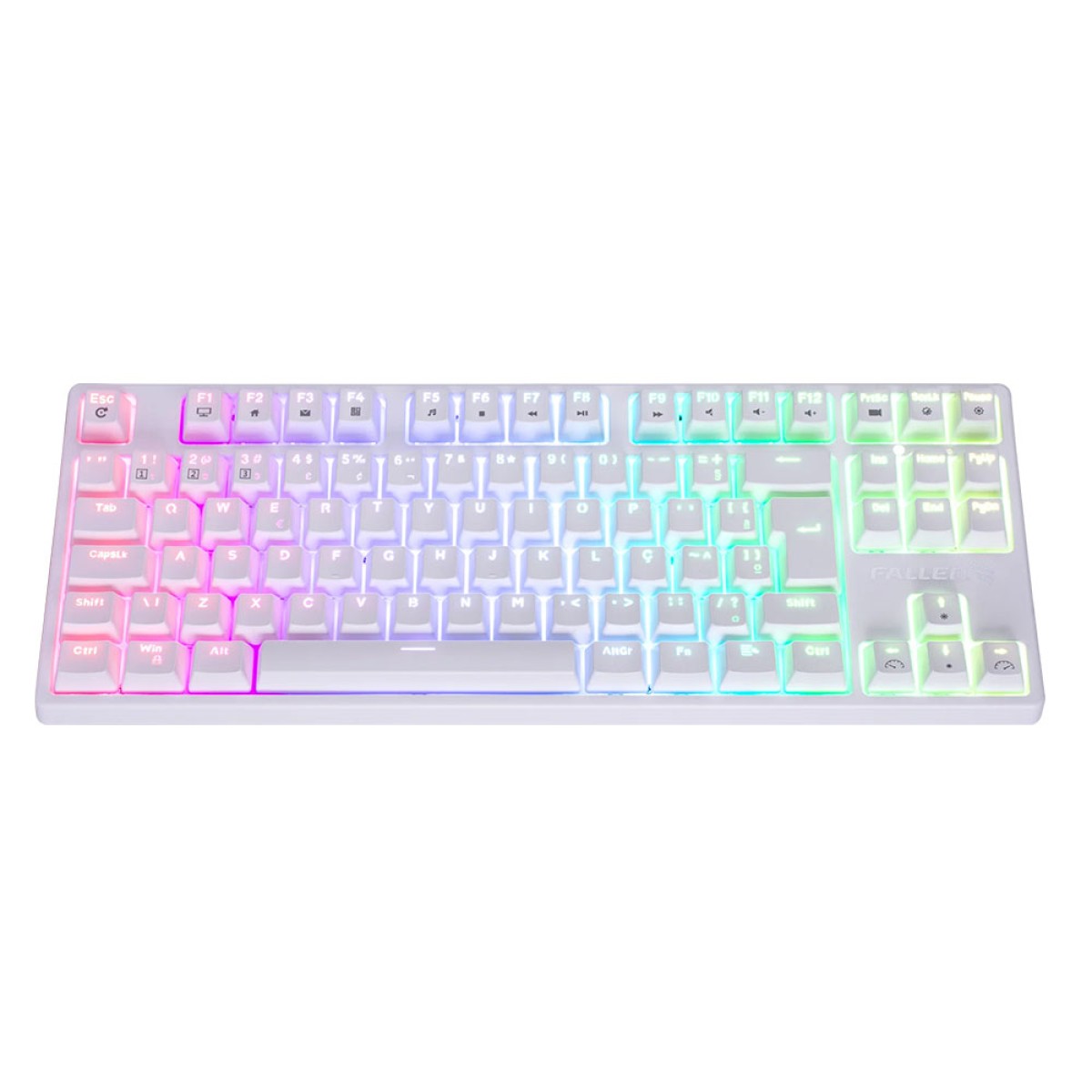 Teclado Mecânico Fallen Pantera Pro TKL Gateron Silver | Terabyte